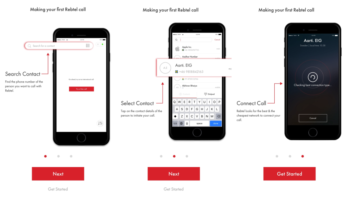 How do I call with Rebtel?
